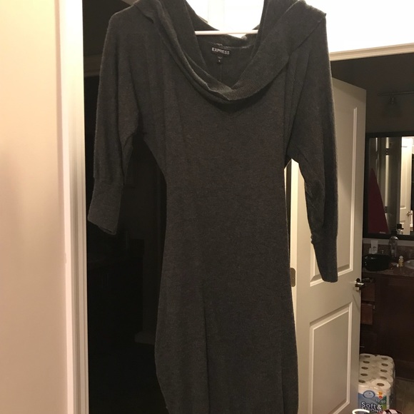 Express | Dresses | Express Gray Sweater Dress | Poshmark